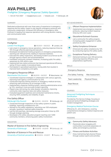 Firefighter CV Examples & Guide for 2026