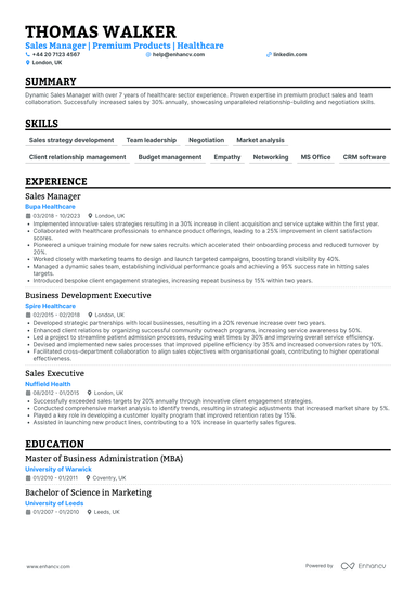 Sales Advisor CV Examples & Guide for 2026