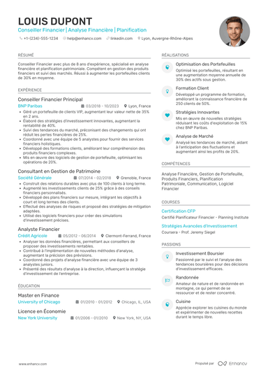 CV Type Finance : Modèles Gratuits, Conseils pour Le Réussir