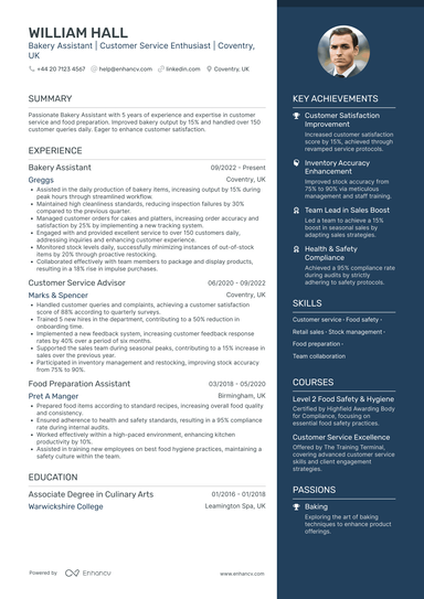 Baker CV Examples & Guide for 2026