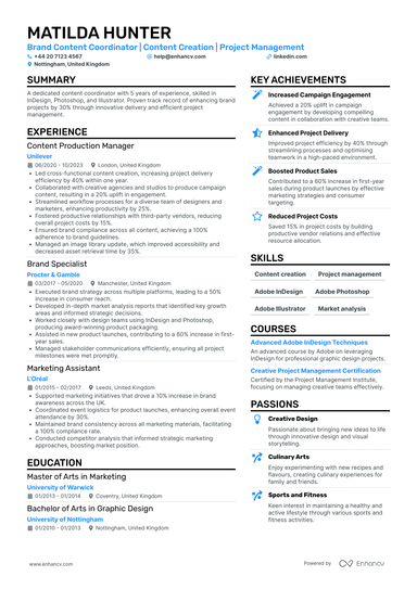 Content Creator CV Examples & Guide for 2026