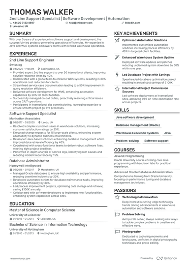 Software Engineer CV Examples & Guide for 2026