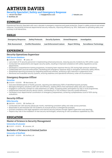 Police Officer CV Examples & Guide for 2026