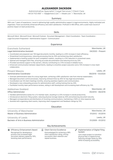 Legal Secretary CV Examples & Guide for 2026