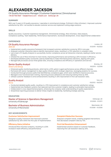 Customer Service Manager CV Examples & Guide for 2026