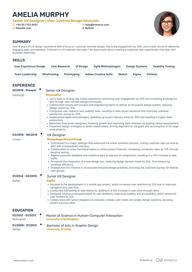 UI Designer CV Examples & Guide for 2026