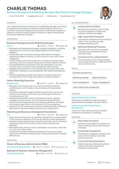 Business Development CV Examples & Guide for 2026