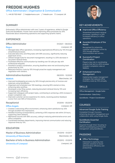 Office Administrator CV Examples & Guide for 2026