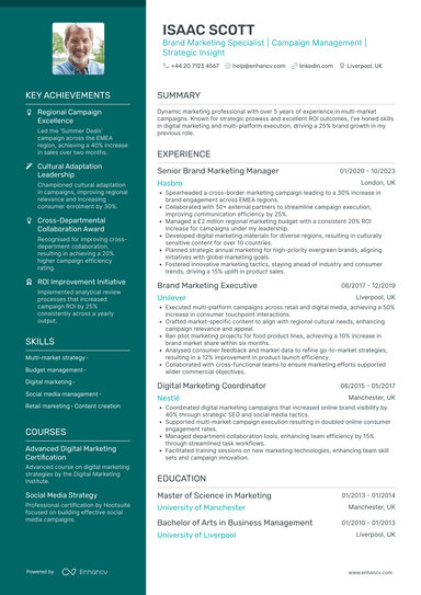 Contracts Manager CV Examples & Guide for 2026