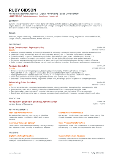 Advertising CV Examples & Guide for 2026