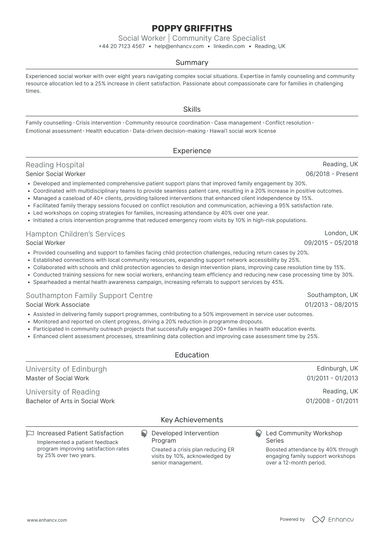 Social Worker CV Examples & Guide for 2026