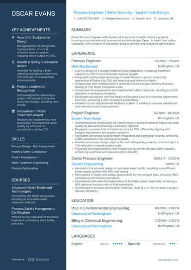 Process Engineer CV Examples & Guide for 2026