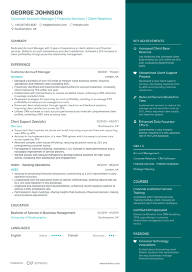 Account Manager CV Examples & Guide for 2026