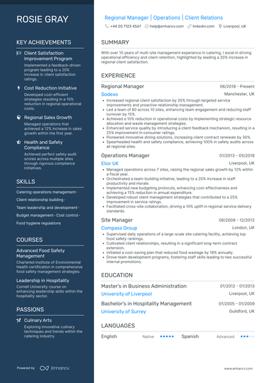 Catering CV Examples & Guide for 2025