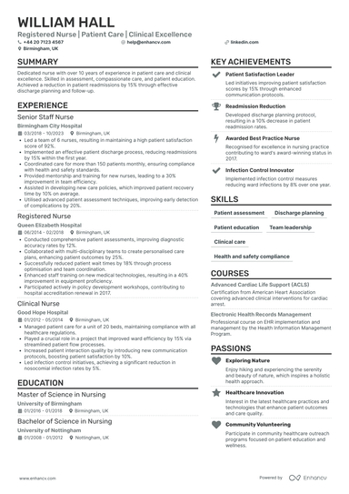 Registered Nurse CV Examples & Guide for 2026