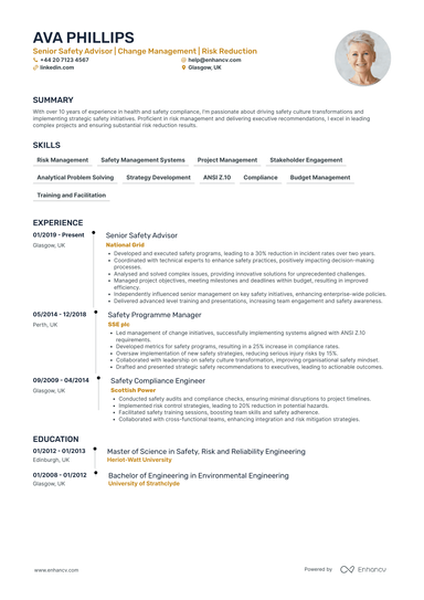 Change Management CV Examples & Guide for 2026
