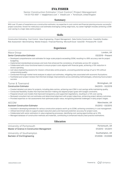 Construction CV Examples & Guide for 2026
