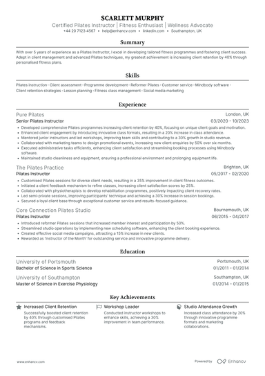 Yoga Instructor CV Examples & Guide for 2026
