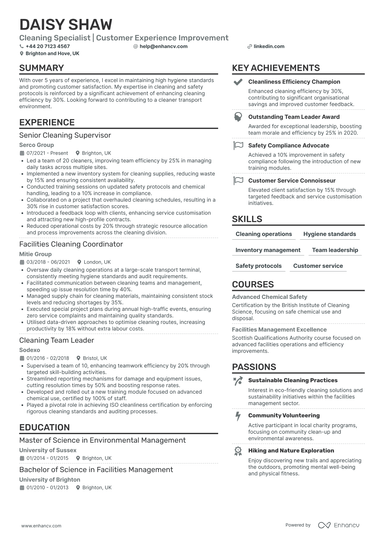 Cleaner CV Examples & Guide for 2026