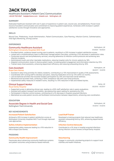 Care Assistant CV Examples & Guide for 2026