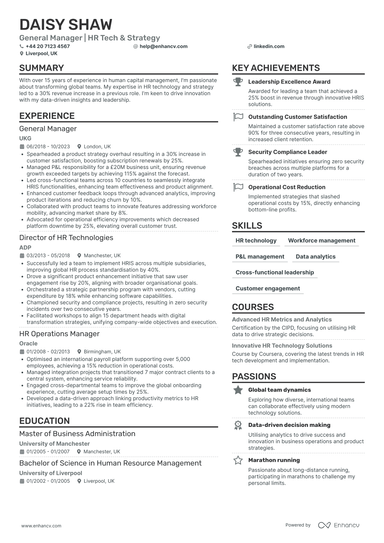 General Manager CV Examples & Guide for 2026