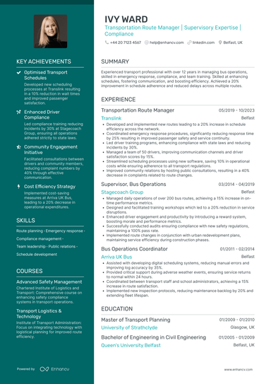 Bus Driver CV Examples & Guide for 2026