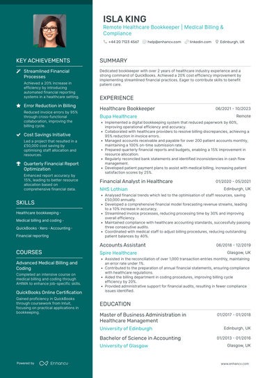 Bookkeeper CV Examples & Guide for 2026