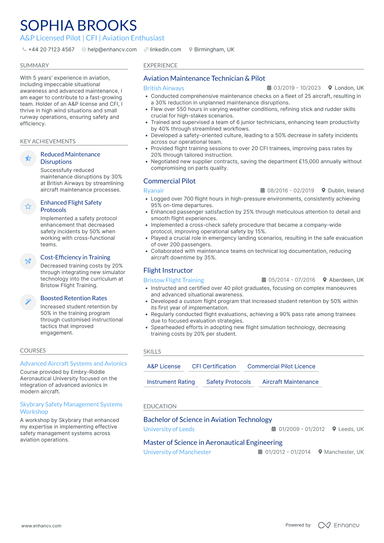 Airline Pilot CV Examples & Guide for 2026