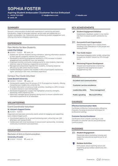 Student Ambassador CV Examples & Guide for 2026