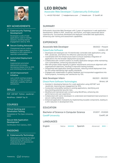 Junior Web Developer CV Examples & Guide for 2026