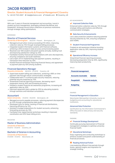 Accounts Receivable CV Examples & Guide for 2026
