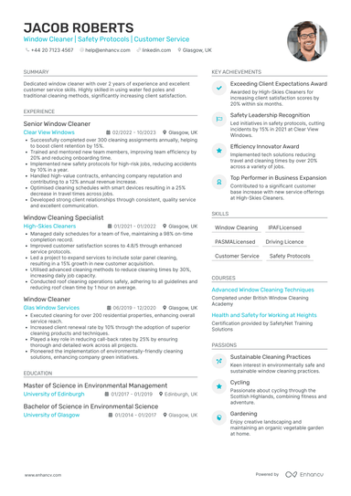 Cleaner CV Examples & Guide for 2026