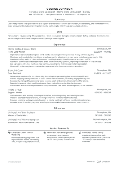 Care Worker CV Examples & Guide for 2026