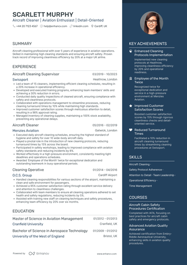Cleaner CV Examples & Guide for 2026