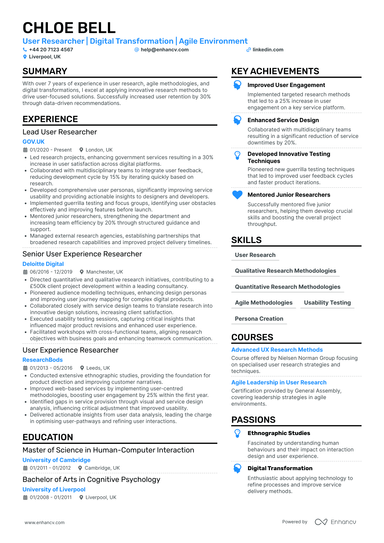 Researcher CV Examples & Guide for 2026
