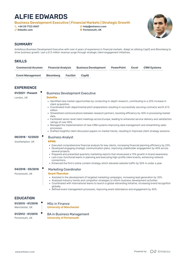 Financial Advisor CV Examples & Guide for 2026