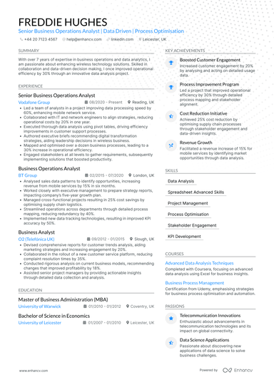 Senior Business Analyst CV Examples & Guide for 2026