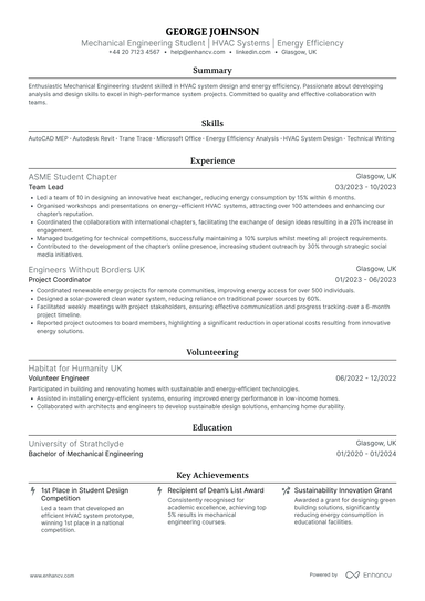 Engineering Student CV Examples & Guide for 2026