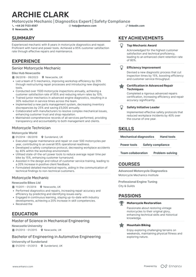 Mechanic CV Examples & Guide for 2026