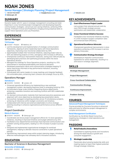 Store Manager CV Examples & Guide for 2026