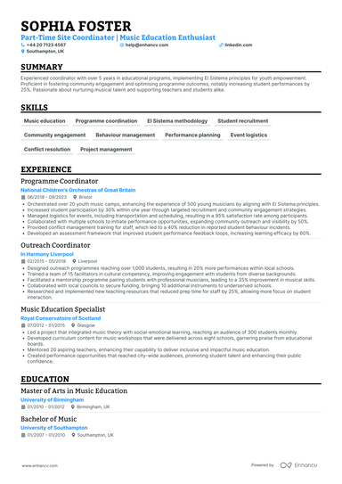 Musical Theatre CV Examples & Guide for 2026