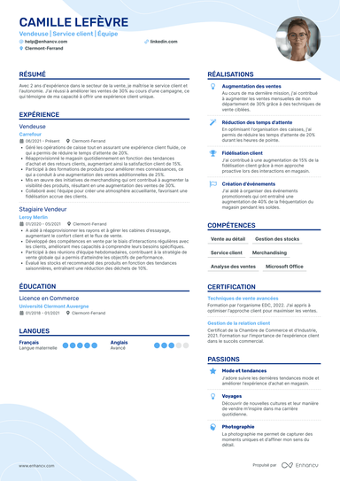 CV Vendeuse : Exemples et Modèles Gratuits (2026)