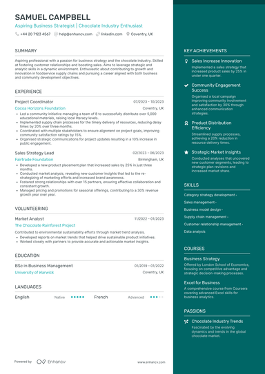 Sales Manager CV Examples & Guide for 2026