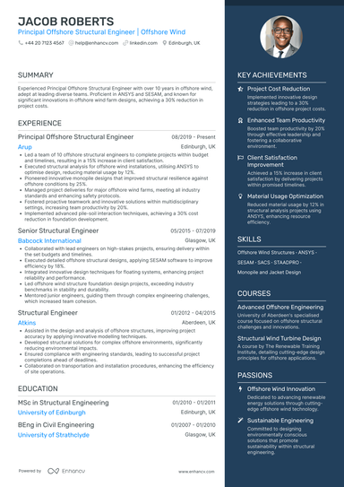 Structural Engineer CV Examples & Guide for 2025