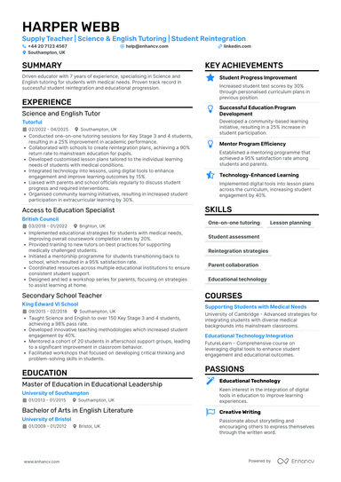 Teacher CV Examples & Guide for 2026