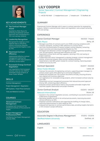 Change Management CV Examples & Guide for 2026