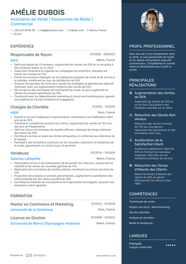 CV Vendeuse : Exemples et Modèles Gratuits (2025)