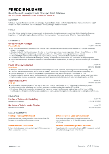 Account Manager CV Examples & Guide for 2026