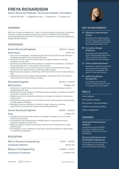 Structural Engineer CV Examples & Guide for 2026