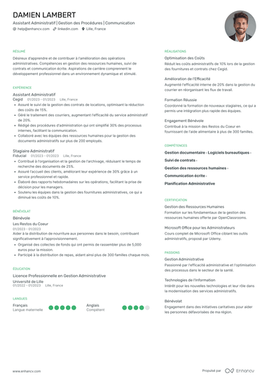 CV Assistant Administratif : Modèles et Exemples 2026